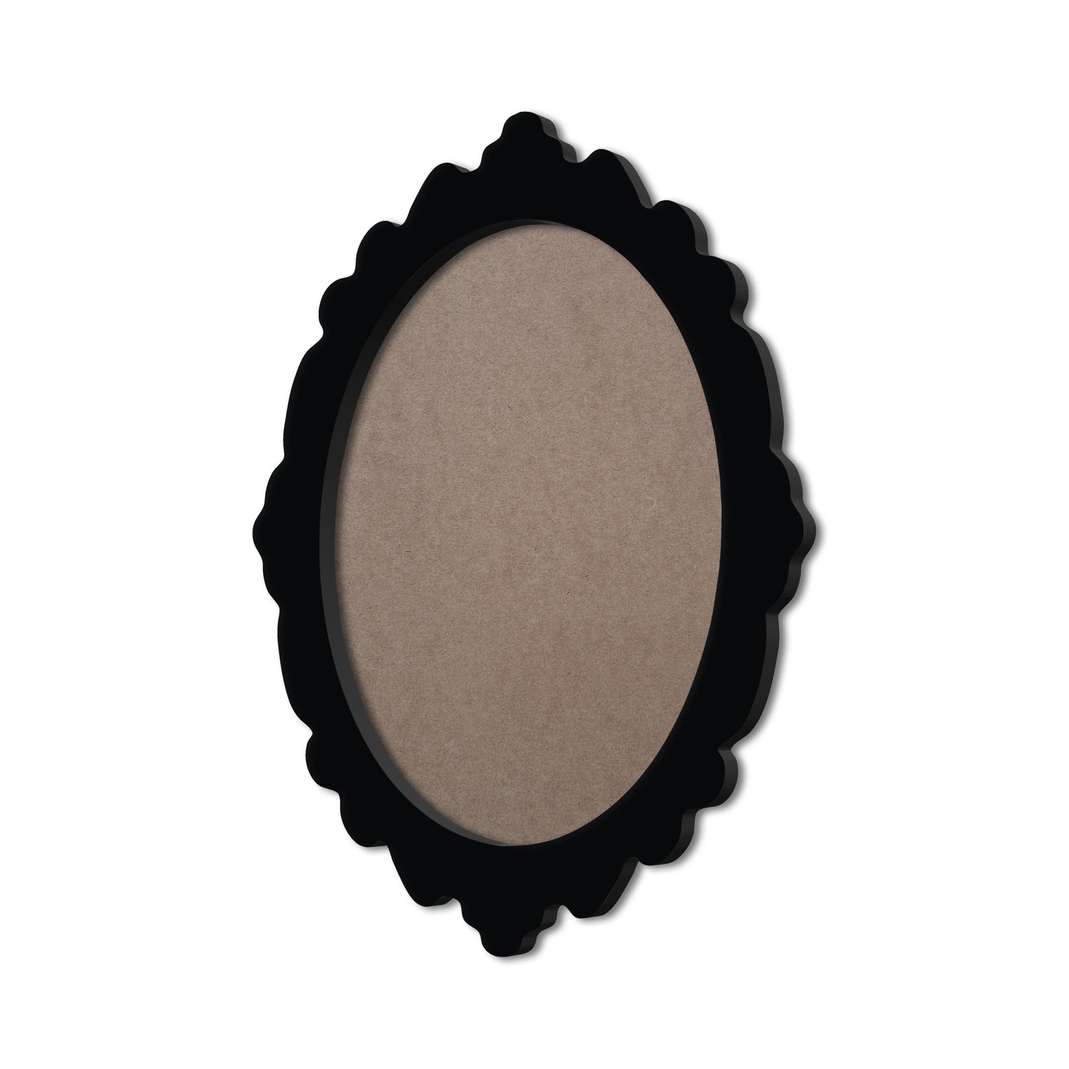 Moldura Provençal Colorida Oval em MDF 6mm Para Quadros Decorativos Com ...