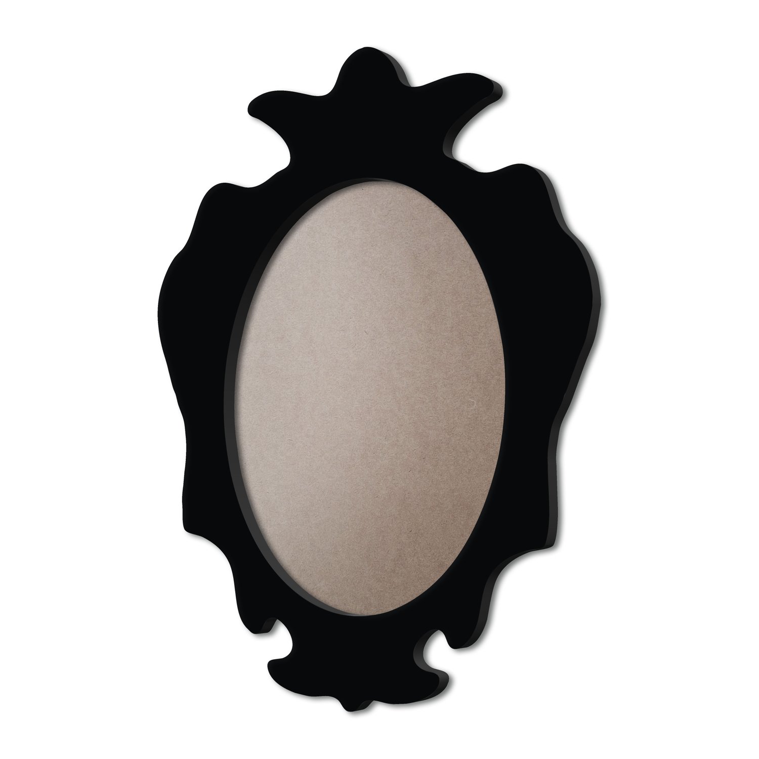 Moldura Provençal Colorida Oval Em MDF 6mm Para Quadros Decorativos Com ...